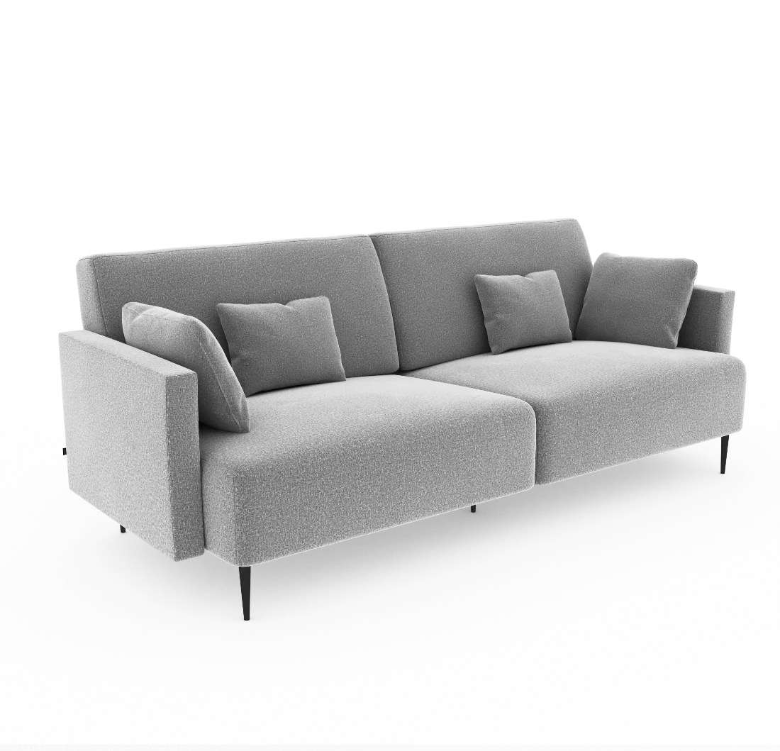 Monroe 4-seater sofa Canvas 242 cm – MOONAP