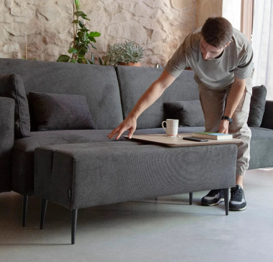 Monroe puff con mesa 2 plazas Lyon – MOONAP